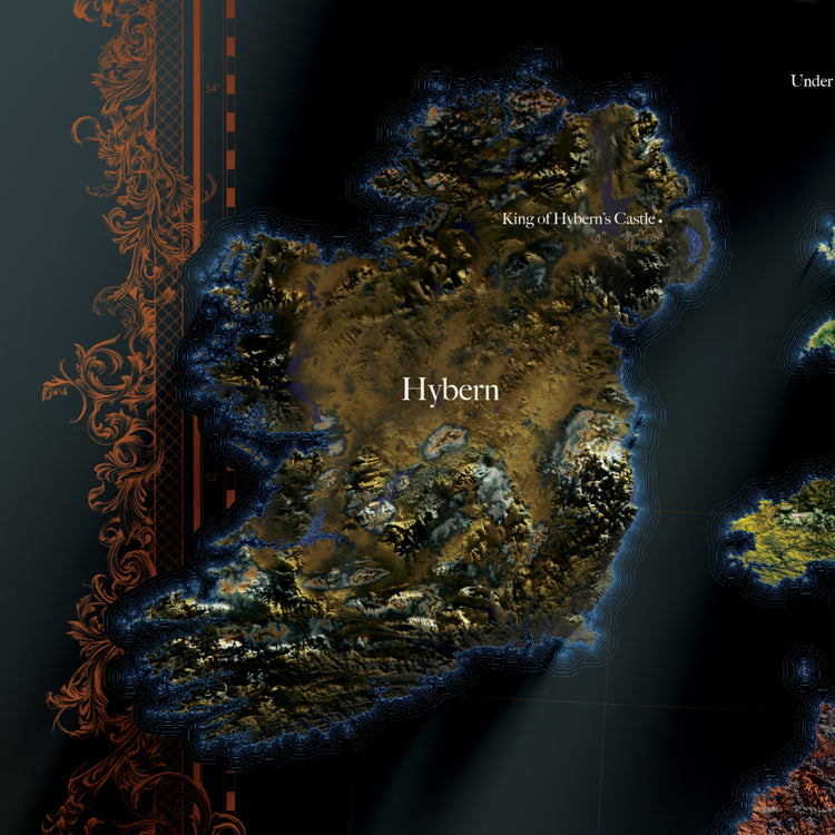 3D Relief Map of Prythian - ACOTAR | Fantasy Map for Collectors – Way ...