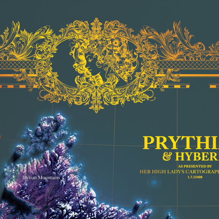 3D Relief Map of Prythian - ACOTAR | Fantasy Map for Collectors – Way ...