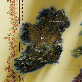3D Relief Map of Prythian - ACOTAR | Fantasy Map for Collectors – Way ...