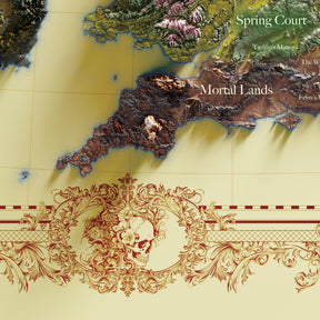 3D Relief Map of Prythian - ACOTAR | Fantasy Map for Collectors – Way ...