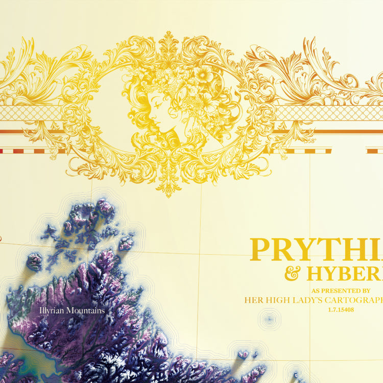 3D Relief Map of Prythian - ACOTAR | Fantasy Map for Collectors – Way ...